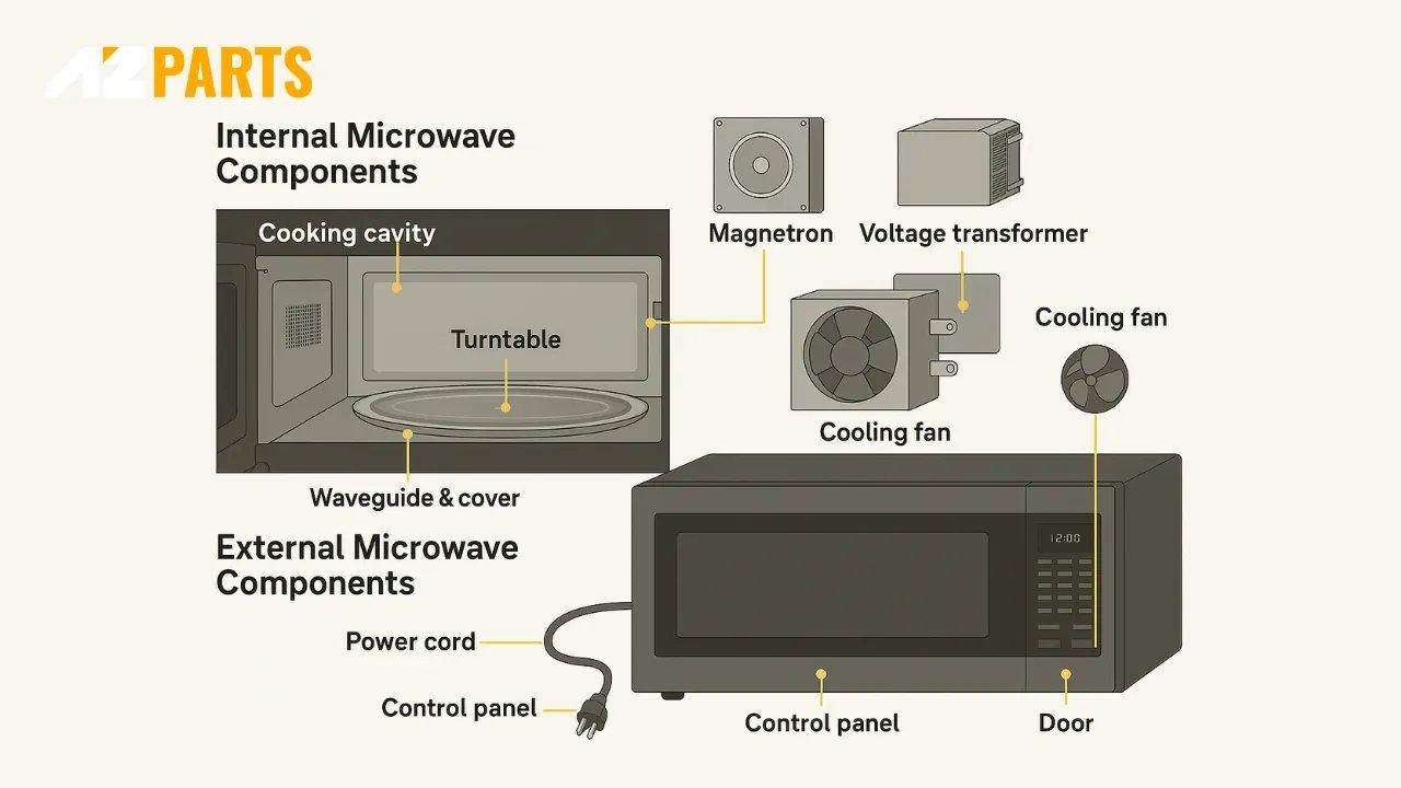 Main Parts of a Microwave You Should Know in Detail