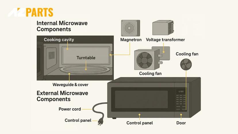 Main Parts of a Microwave You Should Know in Detail